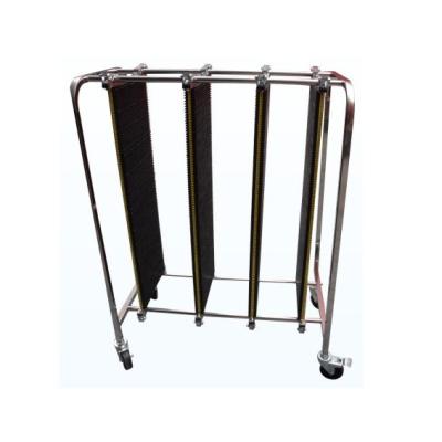 China Horizon Hold ESD PCB Board Circulation Cart Panel Rack SUS 304 Stainless Steel for sale