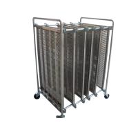 China Large Capacity ESD Magazine Rack  ESD Handling Carts Width 520mm Pitch 17mm for sale