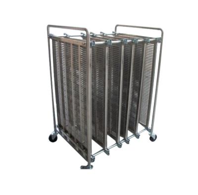 China Large Capacity ESD Magazine Rack  ESD Handling Carts Width 520mm Pitch 17mm for sale