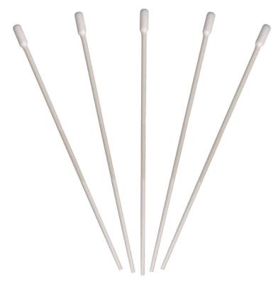 China Long Handle Cotton Swabs Cleanroom Consumables 6 Inch Standard Paper / Wood Handle for sale