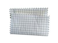 China Clean Room ESD Fabric Woven Polyester Fabrics 5mm Grid White Blue Yellow Color for sale