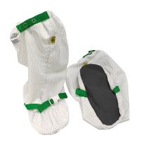China Cleanroom Hypalon Sole Anti Slip Anti Static Dustproof Shoes ESD 5cm Stripe Boots for sale