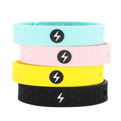 China ESD Anti Static Wrist Strap Adjustable Wristband Improve Sleep Silicone Static Strap Bracelet for sale