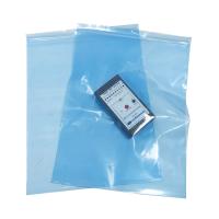 China Blue PE ESD Zip Lock Shielding Bag For Cleanroom Packaging Small And Medium-sized Electronic Components for sale