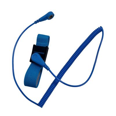 China ESD Antistatic PVC Double Headed Buckle Wrist Strap 1.8M Length for sale