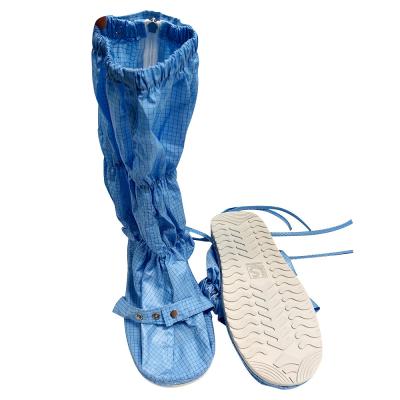 China ESD Antistatic Heat-resistant Rubber Sole Dustproof Boots for sale