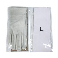 China 100% Cotton White Work Gloves Sweat Absorbing Individually Wrapped for sale