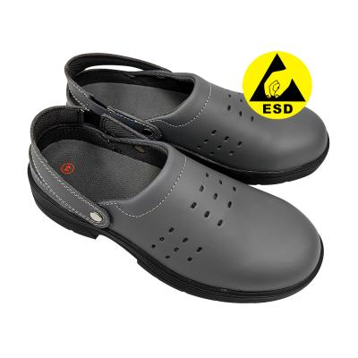 China ESD Steel Toe Safety Shoes Antistatic Anti Slip Industrial for sale