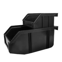 China Anti Static Black Plastic Slanted Mouth Component Box for sale