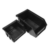 China Anti Static Black Plastic Slanted Mouth Component Box for sale