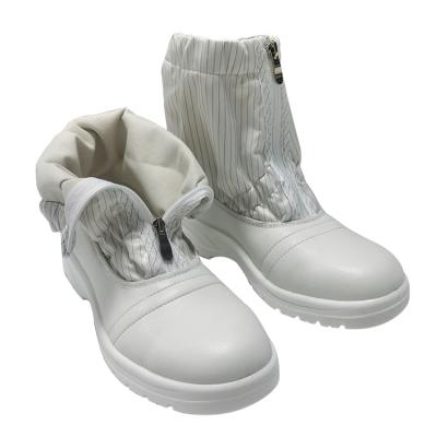 China White Steel Toe ESD Antistatic Safety Boots for Industrial Workwear for sale