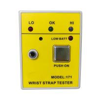 China Cleanroom 171 ESD Anti Static Wrist Strap Tester Yellow for sale