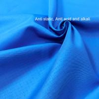 China Blue ESD Anti Static Acid Alkali Dust Free Clothing Protective Clothing Fabric for sale