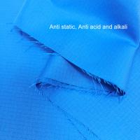 China Blue ESD Anti Static Acid Alkali Dust Free Clothing Protective Clothing Fabric for sale