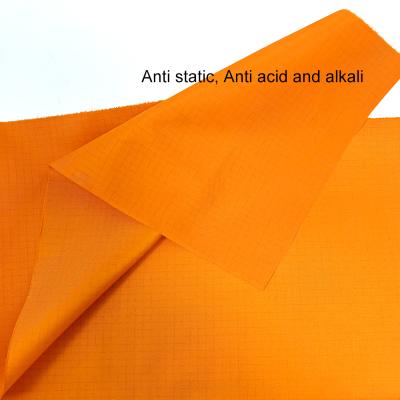 China Orange ESD Dust Free Fabric With Anti static Acid And Alkali for sale