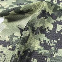 China Camouflage Print High Performance ESD Diamond Lattice Knitted Fabric 87% Polyester + 13% Carbon Fiber for sale
