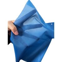 China Blue ESD Lightweight Diamond Lattice Fabric 94% Polyester + 6% Carbon Fiber for sale