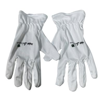 China White S M L 100% Microfiber Sweat Absorption Anti Static Gloves for sale