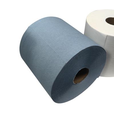 China Heavy Duty Non Woven Woodpulp Cellulose Paper Wipe Roll 56gsm 25X37cm for sale