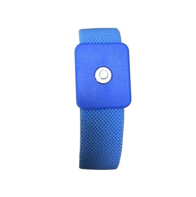 China ESD Fabric Wrist Anti Static Band 4MM Snap Blue Orange And Many Colors Available for sale