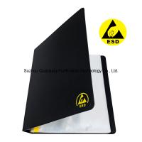 China Anti Static ESD File Folder 4 Hole Clamp ESD Documents Holder 50 A4 Inner Page for sale