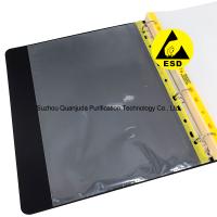 China Anti Static ESD File Folder 4 Hole Clamp ESD Documents Holder 50 A4 Inner Page for sale