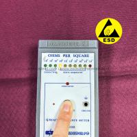 China Red Diamond Pattern ESD Lab Coat Esd Smock For Cleanroom for sale