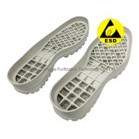 China Custom Large Size ESD Antistatic Rubber Sole For Conductive Cleanroom Safety Boots for sale