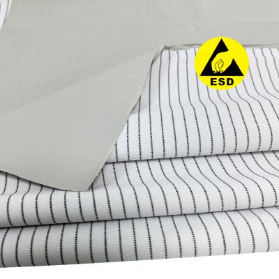 China Anti Static TPU Coated Fabric (56% Polyester+4% Conductive Yarn+40% TPU) for sale