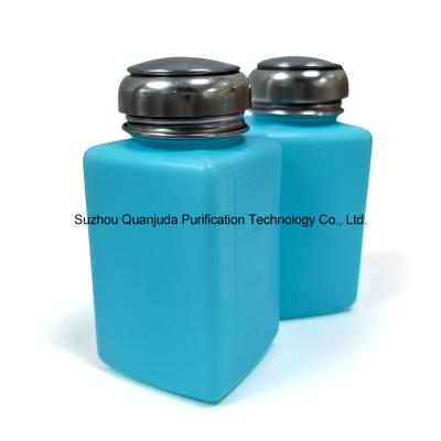 China Alcohol Bottle 200ML Plastic Press Type Metal Pump Head Alcohol Bottle for sale