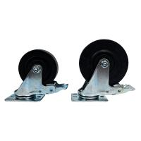 China Flat 4 Inch 5 Inch ESD Anti-static Rubber Universal Wheel with Brake for sale