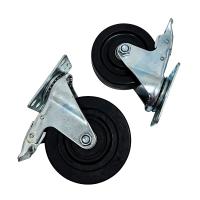 China Flat 4 Inch 5 Inch ESD Anti-static Rubber Universal Wheel with Brake for sale