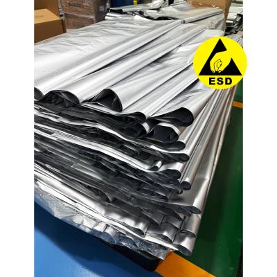 China ESD Anti Static Aluminum Foil Shielding Bag Roll (both Ends Can Be Freely Cut) for sale