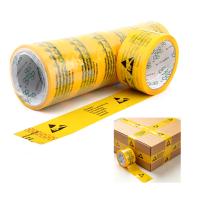 China BOPP Yellow Antistatic Label (not Anti-static Itself) Sealing Tape Packaging Sealing Tape for sale