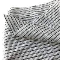China ESD Knitted ESD Anti-static Rib Fabric White 86%150D-T Polyester+9.5% Carbon Yarn A+4.5%70D SP for sale