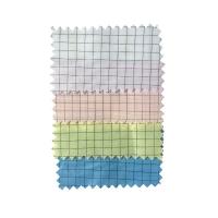 China ESD Anti Static 5mm Grid Cleanroom Polyester Fabric 115GSM for sale