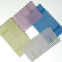 China ESD Anti Static 5mm Grid Cleanroom Polyester Fabric 115GSM for sale