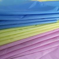 China Lint Free 5mm Stripe Class 1000 Cleanroom ESD Fabric for sale