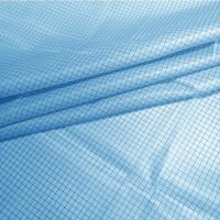 China ESD Anti Static 5mm Grid Cleanroom Polyester Fabric 115GSM for sale