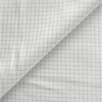 China White Cotton Polyester Carbon 4mm Grid Anti Static Tessuto Panno for sale