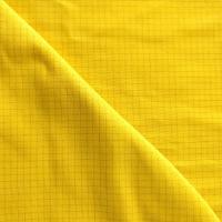 China 4mm Grid Cotton Polyester Carbon Woven Anti Static  T C Fabric for sale