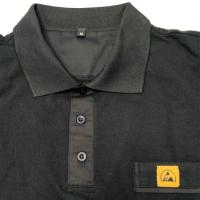 China Unisex Anti Static ESD Polo Shirts For Cleanroom for sale