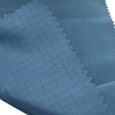 China Polyester Carbon Fiber 5mm Grid ESD Anti Static Fabric For Cleanroom for sale