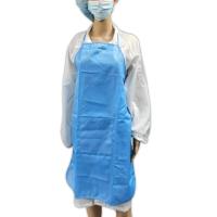 China Unisex Cleanroom ESD Antistatic Apron With Waist Adjustment Belt for sale