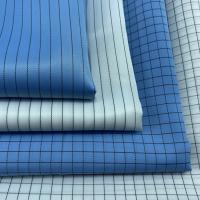China 110GSM Anti Static Polyester Carbon ESD Clothing Material for sale