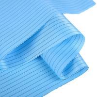 China 110GSM Anti Static Polyester Carbon ESD Clothing Material for sale