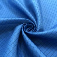 China 5mm Grid 98% Polyester 2% Carbon Fiber ESD Conductive Fabric for sale