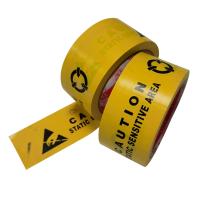 China Vinyl 0.15mm ESD Warning Tape For Antistatic Protected Area for sale