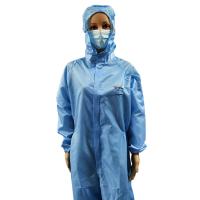China Washable Reusable 5mm Stripe ESD Clothes For Cleanroom for sale