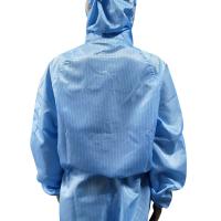 China Washable Reusable 5mm Stripe ESD Clothes For Cleanroom for sale